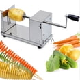 Manual Stainless Steel Spiral Potato Slicer Chips Twister Potato Slicer ...