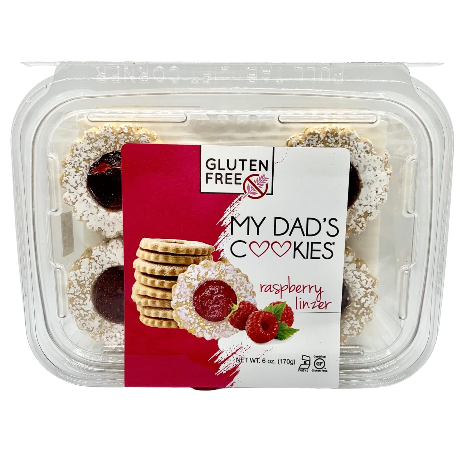 My Dad's Cookies Gluten Free Raspberry Linzer, Jelly Filled Cookies ...