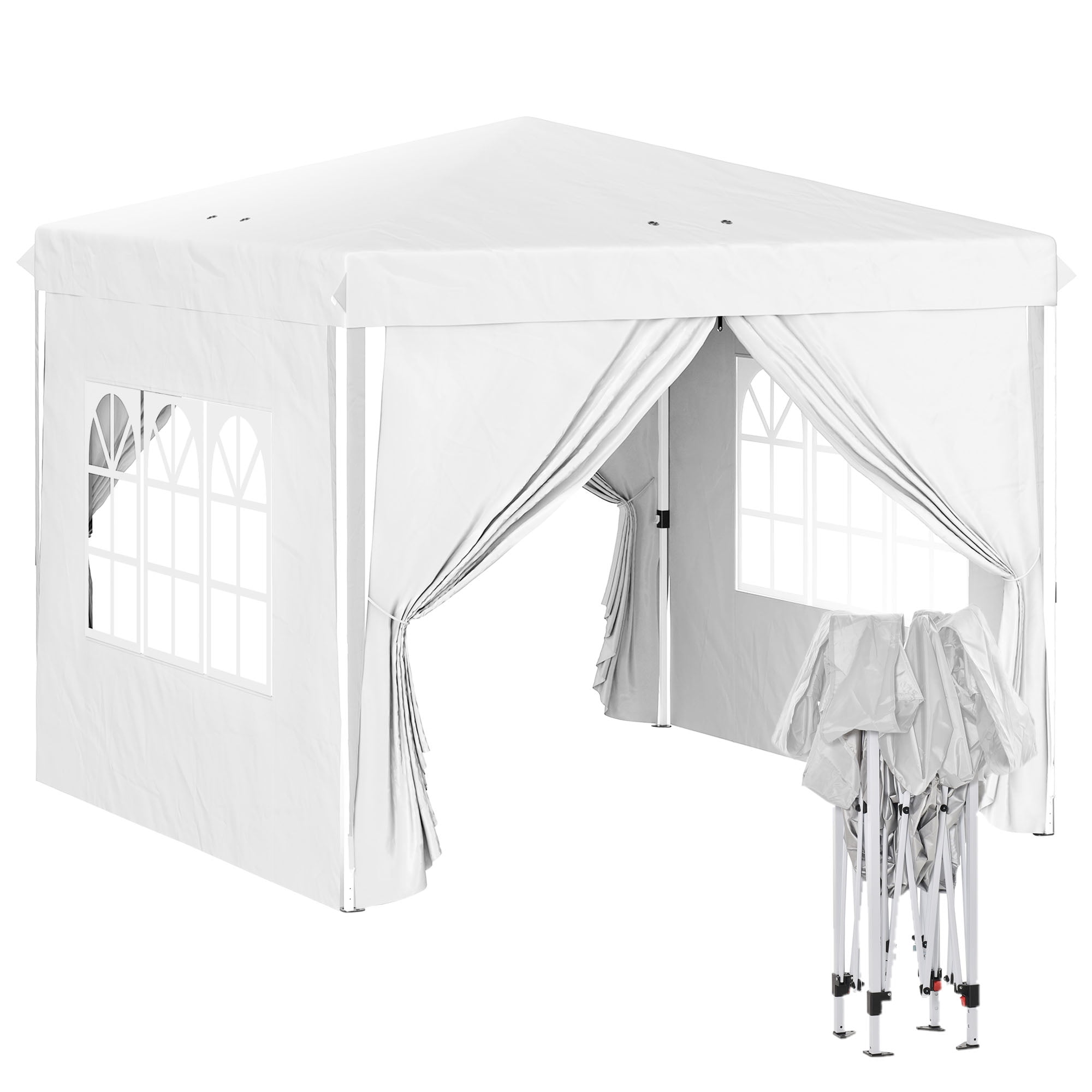 Click here for Outsunny 10 X 10 Pop-Up Canopy Tent  Sidewalls  Ca... prices