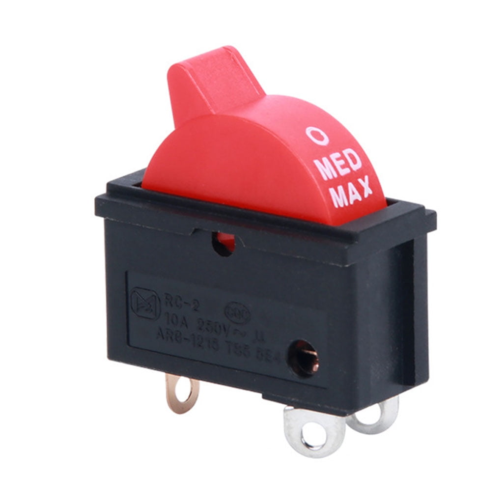 3 Pin 3 Gears Boat Rocker Switch SPDT Snap-in Rocker Switches Push ...