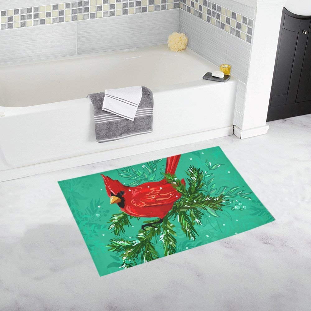 CADecor cardinals Non-Slip Bath Rug Bath Mat Rug Doormat 30x18 inches ...
