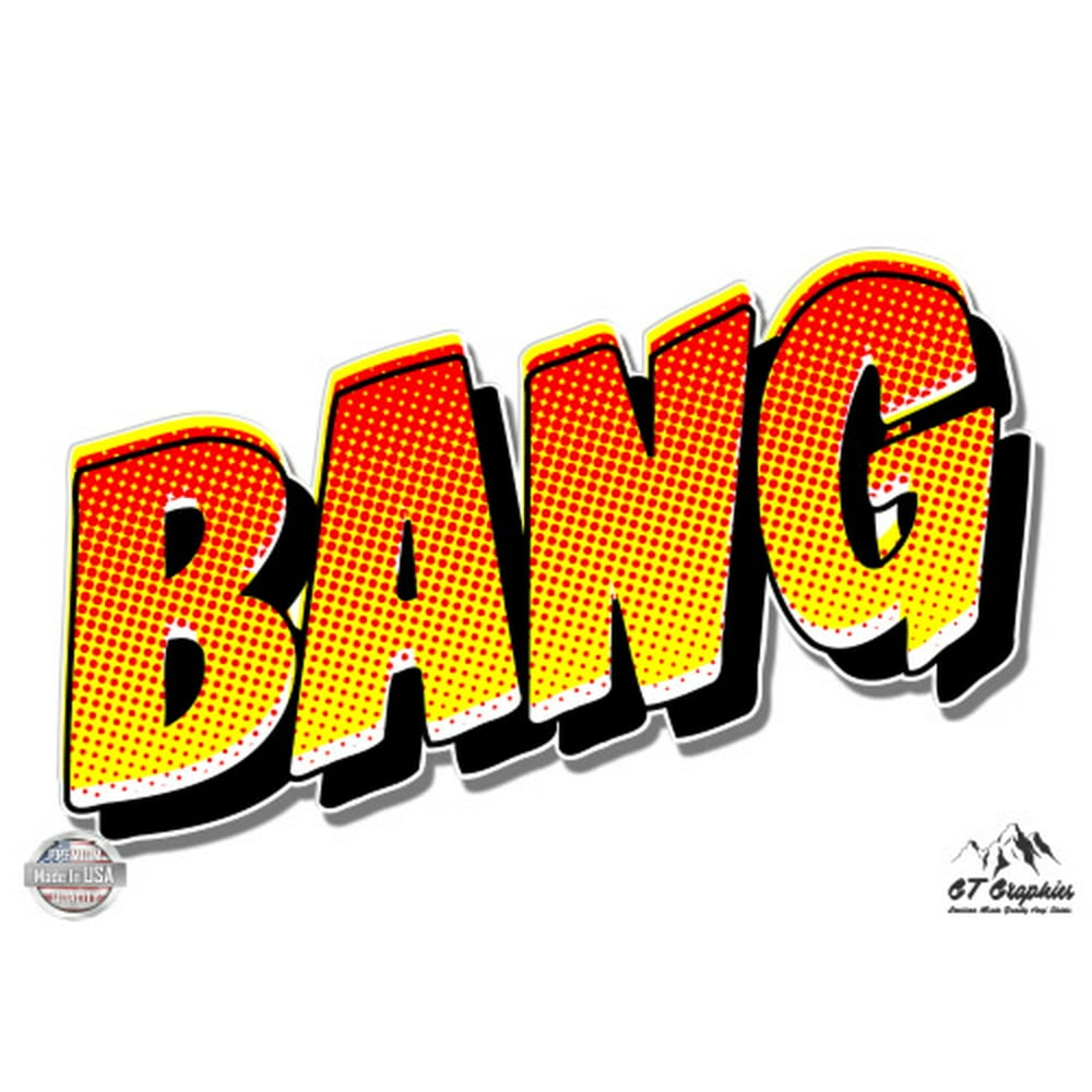 Bang Comic Style - 3" Vinyl Sticker - For Car Laptop I-Pad Phone Helmet ...