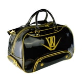 Japan WaZaki Black Gold Turf Line Waterproof Classic Duffle Golf Bag ...