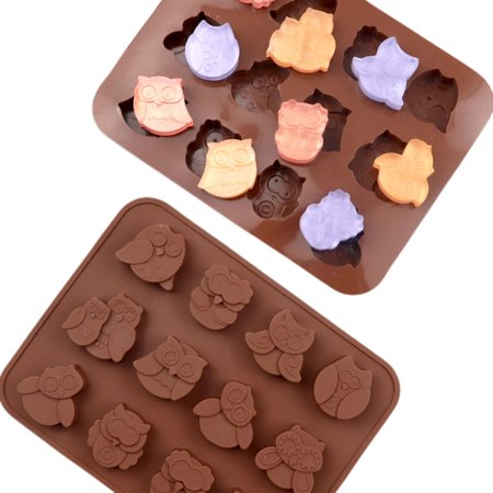 Bail 2Pack 12-Cavity Owl Chocolate Candy Fondant Mold By , The 12 owls ...