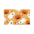 Bath Rug, Cute Ghost Shaped Orange Mat, Washable Design for Bathroom ...