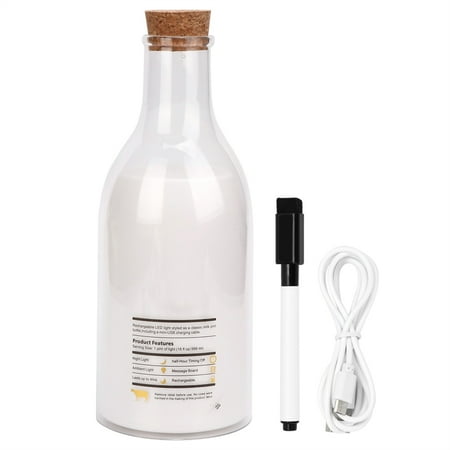 With Sleeping Message Timing LED Bedside Milk Lamp, Bottle Night Light ...