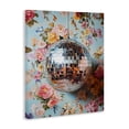 Stupell Industries Floral Disco Ball Reflection Canvas Wall Art, design ...