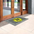 Apache Mills Floor Mats Charcoal/YE Maintain 6 Feet Thank You ...