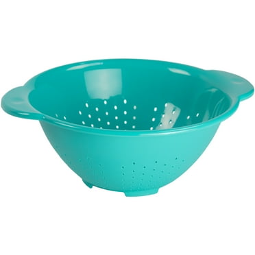 Chef Craft Large Pasta Plastic Colander, 11x5 inch, 5 Quart, White ...