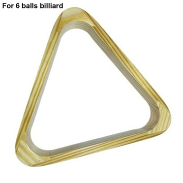 GSE Games & Sports Expert 2-Tone Solid Wood Billiard Ball Rack. 8-Ball ...