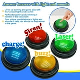 4-Pack buzzers for trivia games,family feud game for adults with buzzer ...