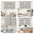 Beagle and Dog Paw Print White Pattern Blackout Curtains,Triple Weaved ...