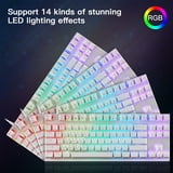 Motospeed Professional Gaming Mechanical Keyboard RGB Led Backlit Wired ...