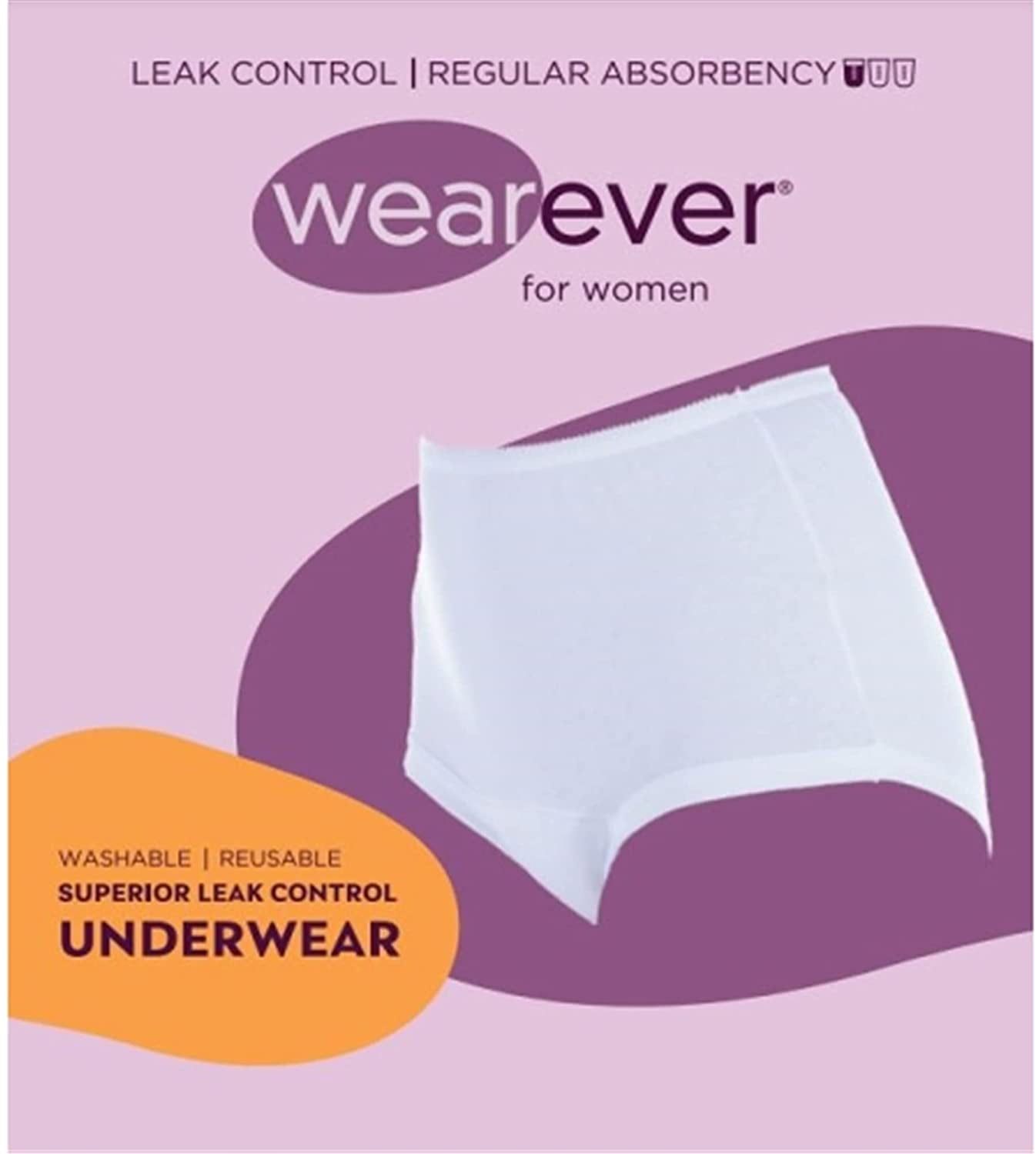 Buy Wearever Women's Incontinence Underwear Banded Leg Bladder Control ...