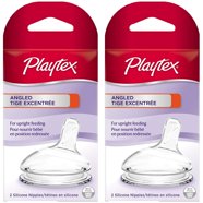Playtex Baby NaturaLatch Silicone Baby Bottle Nipples, Fast Flow, 2 ...