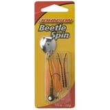 Johnson Fishing Beetle Spin Nickel Blade Hard Bait 2-inch, black ...