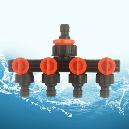 TB&W 4-Way Garden Hose Splitters Durable Hose Pipe Splitter for Home ...