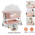 MONEHANE 4-in-1 Infant Bassinet, Bedside Crib, Changing Table with ...