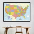 WCIC 150*100cm Map of The United States US Highways Map Poster Art ...