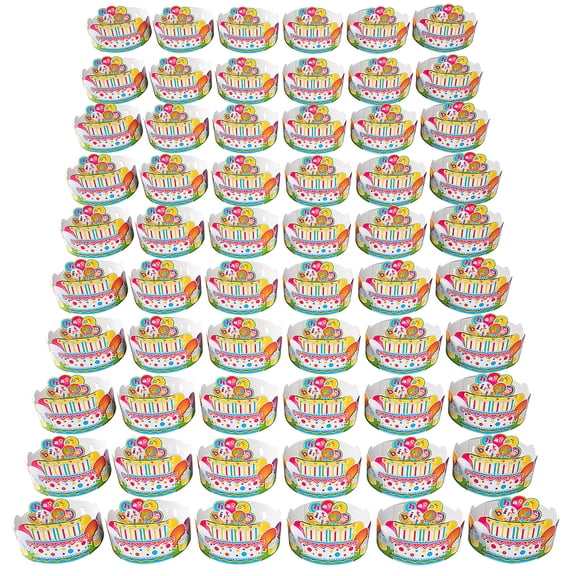 Fun Express Color Your Own First Day of School Crowns Bulk 48 Pc ...