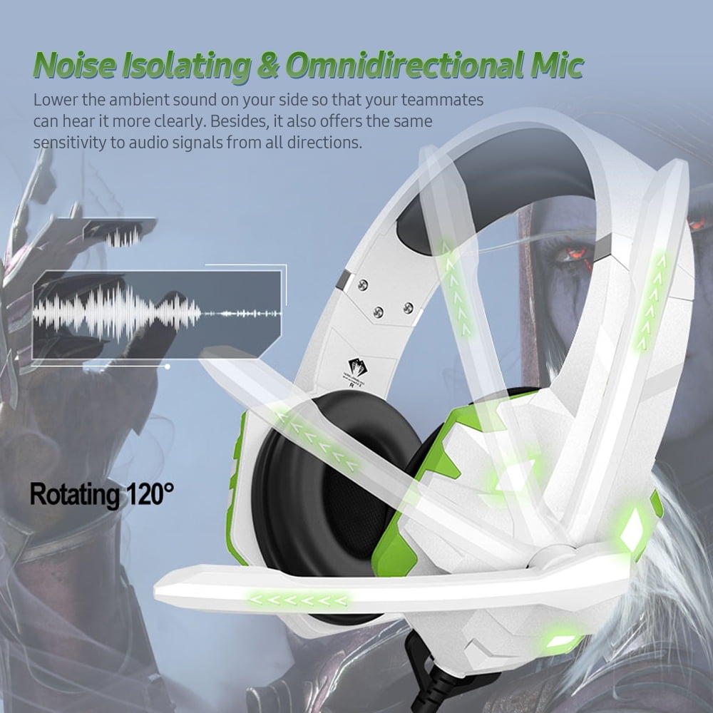 G9000max Gaming Headset Noise Adjustable Omnidirectional Driver 40mm ...