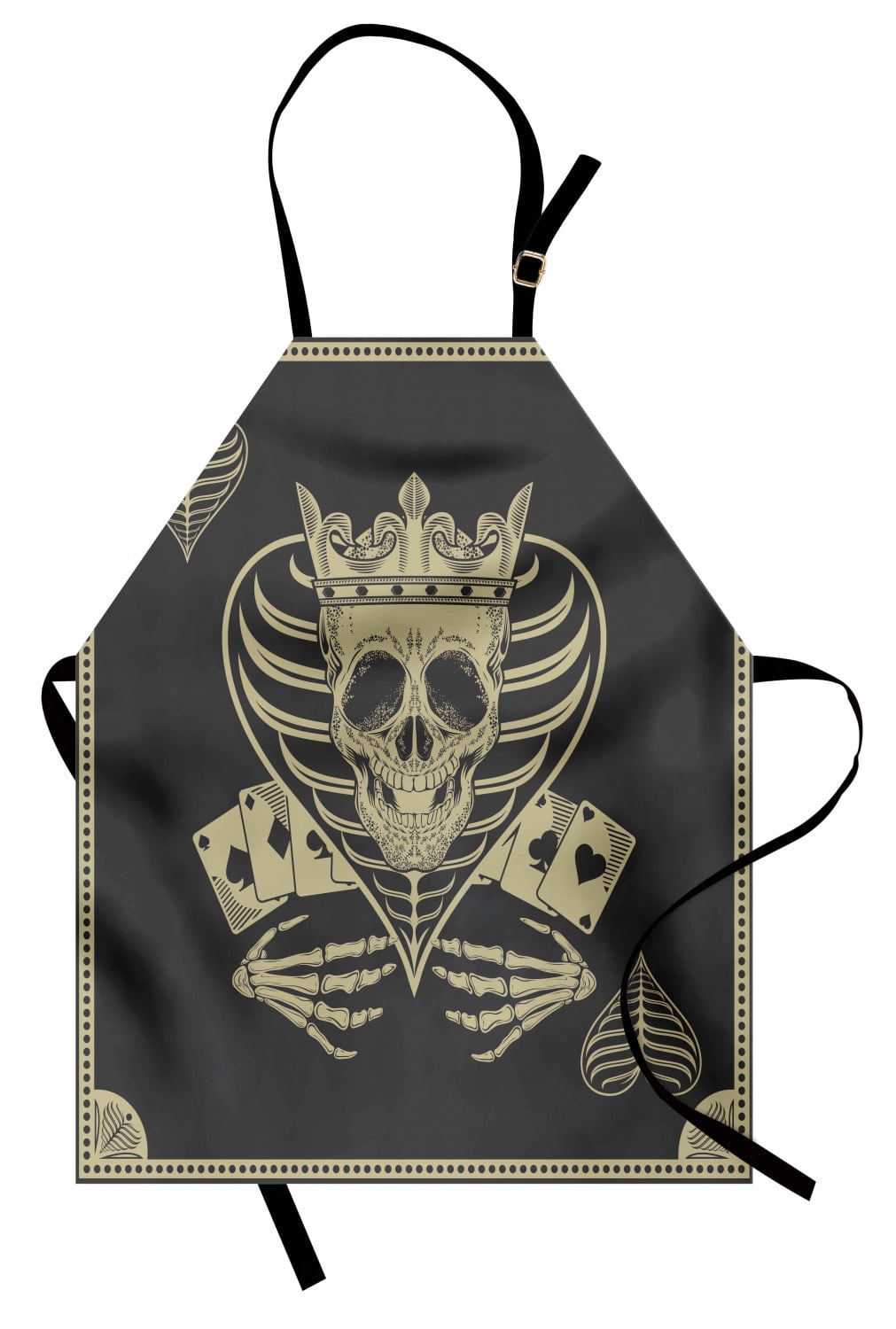 Skull Apron Vector Skull Poker Cards Play Game Scary Horror Image with ...