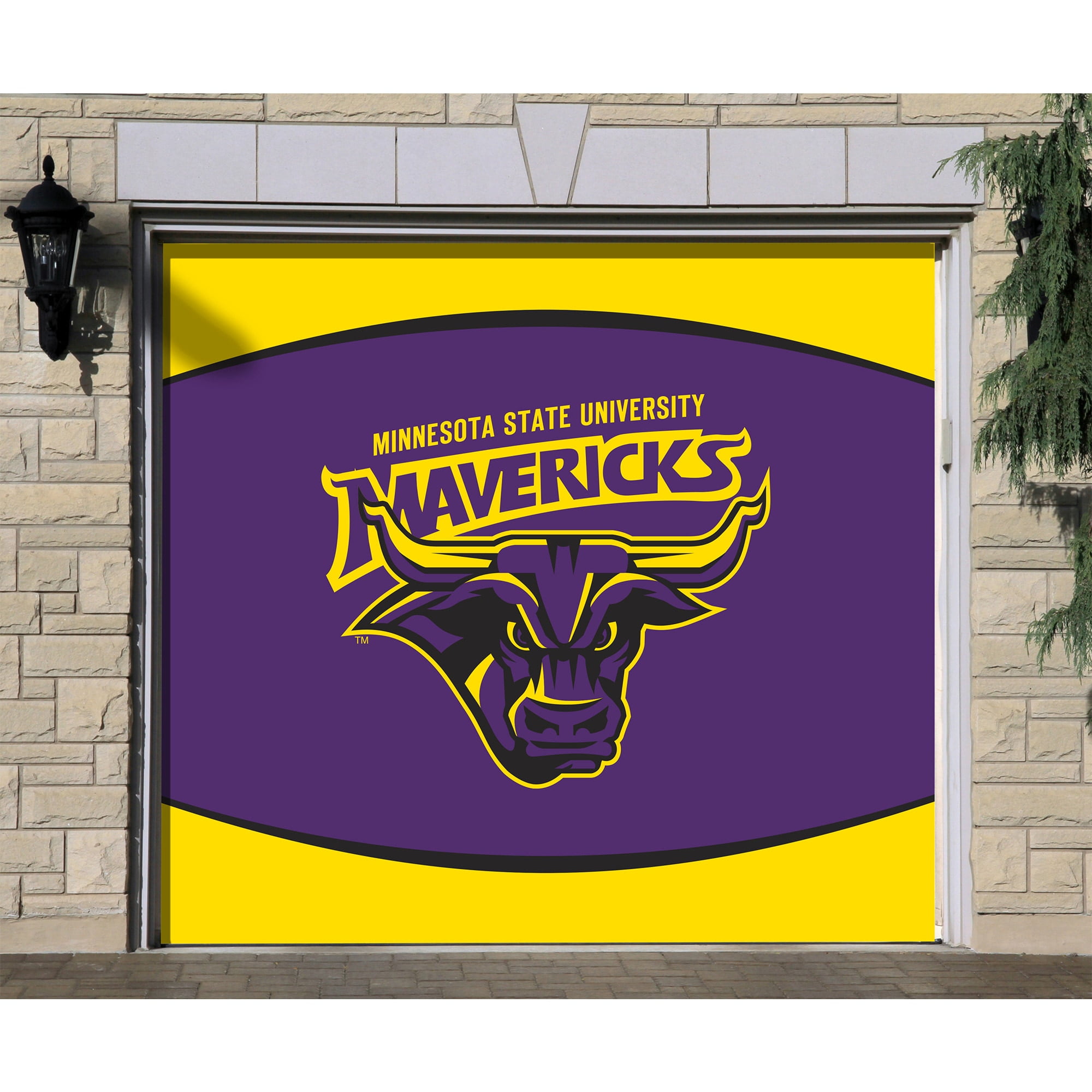 Minnesota State Mavericks 7' x 8' Logo Single Garage Door Decor ...