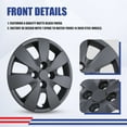 4PCS/Set 14 inch Hubcaps Compatible with 2008-2011 Hyundai Accent Sedan ...