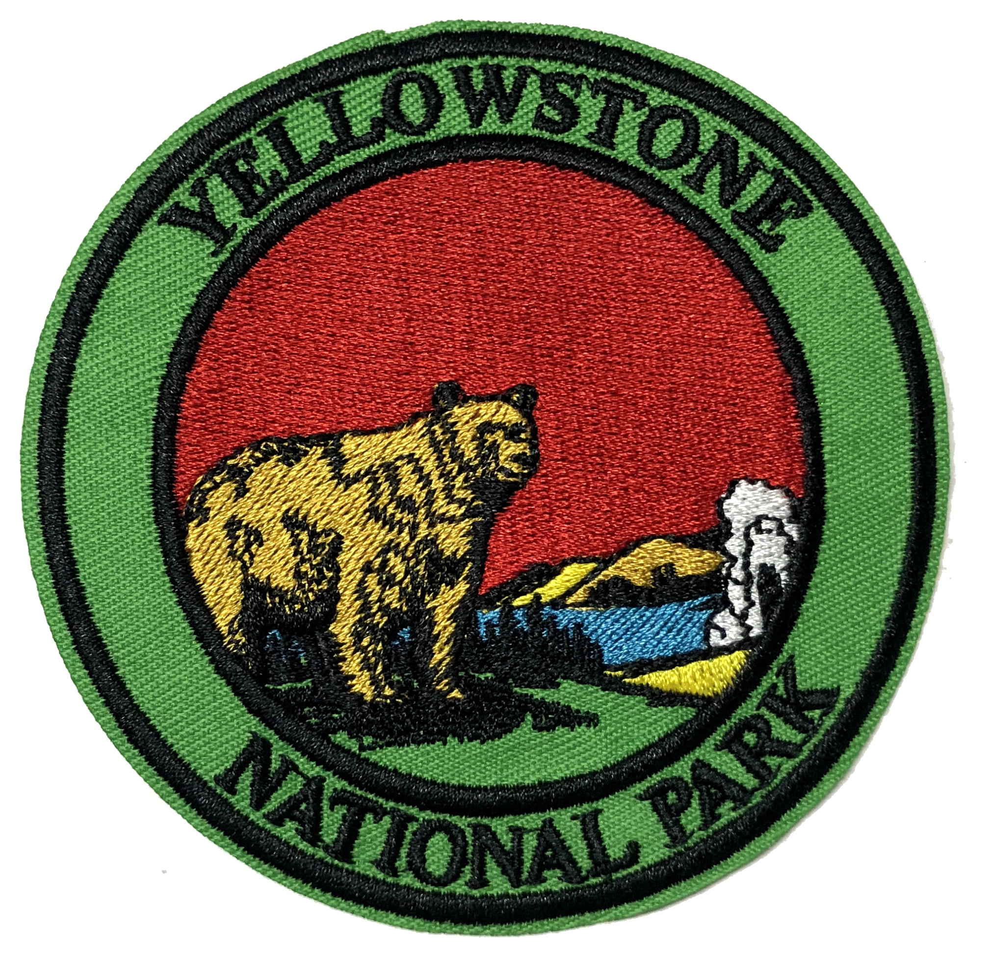 Yellowstone National Park Embroidered Patch Iron/SewOn Applique Explore ...