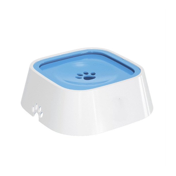 (Blue),Floating Pet Water Bowl,1.5L,Spill-Free Slow Water Dispenser,Anti-Overflow,Anti-choking ...