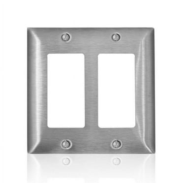 C-Series Stainless Steel Metal 1 Gang Receptacle Wall Plate - Walmart.com