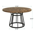 Tribesigns Round Dining Table for 4 People, 47.2 inch Circle Dining ...