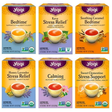 Yogi Tea Favorites Variety Pack Gift Box, Wellness Tea Bags, 6 Boxes of ...
