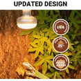 2 Pack Heat Lamp 100W, Intense Basking Spot Simulated Natural Sunlight ...