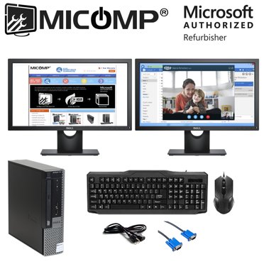 Restored Dual LCD Ready Dell Desktop Computer 3.10Ghz 4GB RAM 250GB HDD ...