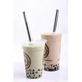 CocoStraw Brand - 2 Large, Reusable, Metal Boba Straws, Extra Wide ...