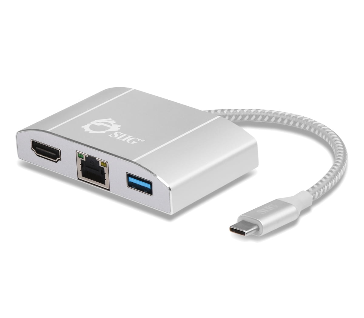 SIIG JUH30712S1 USB 3.1 Type-C LAN Hub with HDMI Adapter- 4K Ready ...