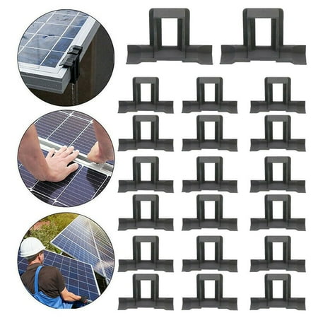MYG 20Pcs Solar Panel Water Drainage Clips PV Modules Cleaning Clips ...