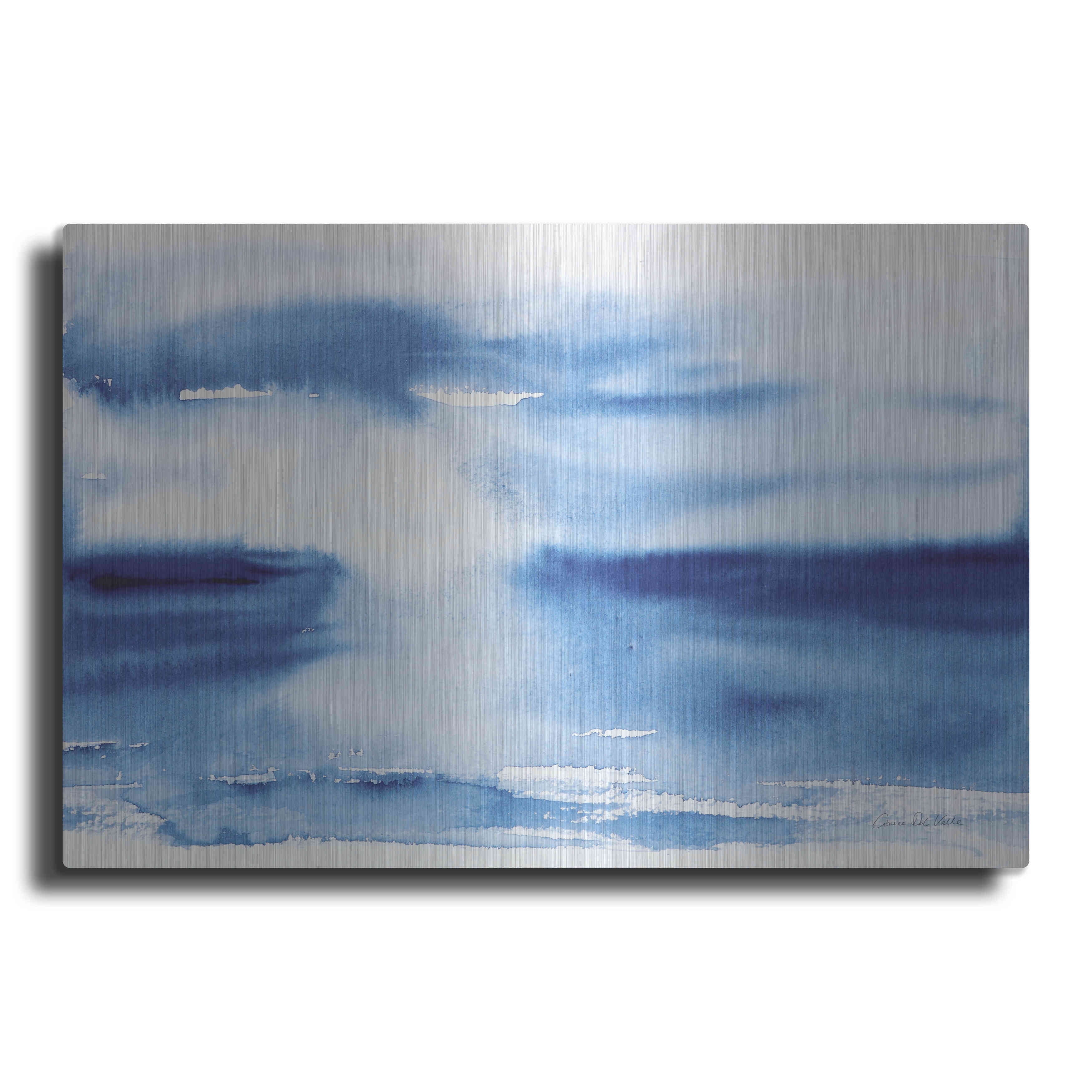 Luxe Metal Art 'Ocean Blue III' by Alan Majchrowicz, Metal Wall Art, 24 ...