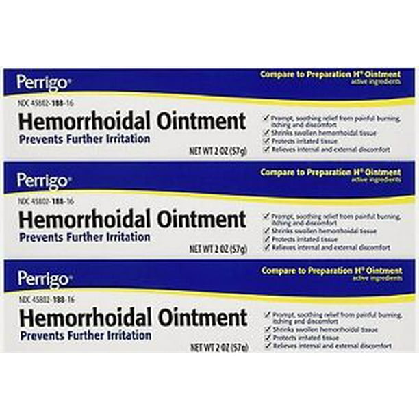 Perrigo Hemorrhoid Ointment 2oz ( 3 tubes ) - Walmart.com