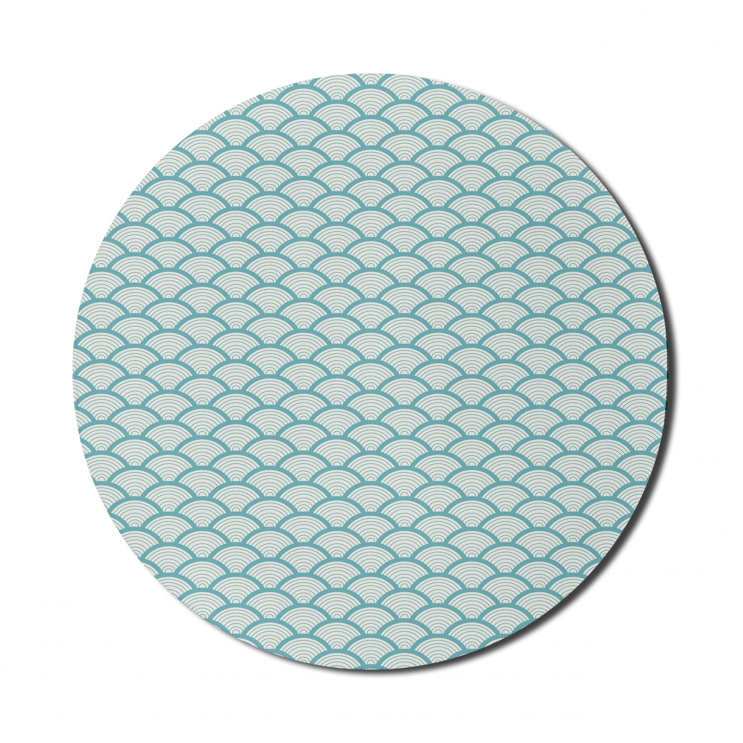 Beach Mouse Pad for Computers, Narrow Striped Conceptual Sea Waves ...