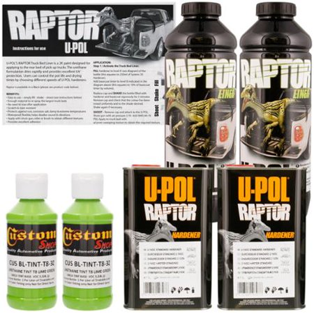 Raptor Lime Green Urethane Spray-On Truck Bed Liner & Texture Coating ...