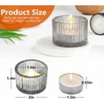 Black Votive Candle Holders Bulk Set of 4, Tealight Candle Holder for ...