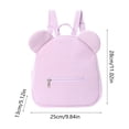 AZXY Cute Bear Ear Corduroy Backpack, Trendy Casual Mini Daypack with ...