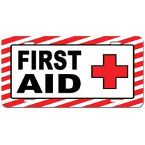 First Aid Kit - Business Sign Novelty Metal Vanity License Tag Plate ...