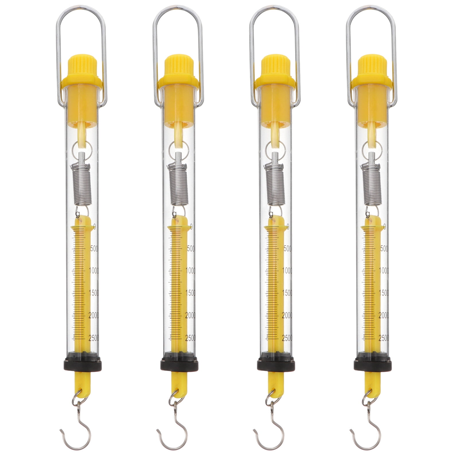 4Pcs Spring Scale Tubular Spring Scale Newton Force Meter Dynamometer ...