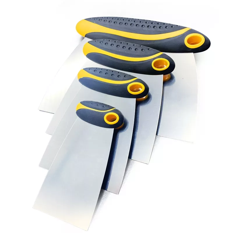 4-Piece Set of Stainless Scraper Steel Body Filler and Putty Spreaders ...