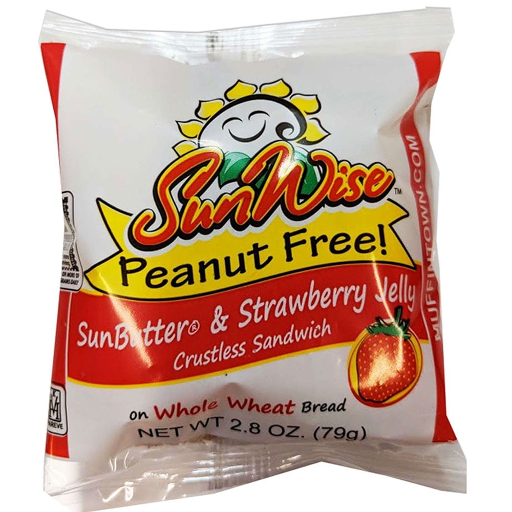 Sunwise sunButter and Strawberry Jelly Sandwich, 2.8 Ounce -- 96 per ...