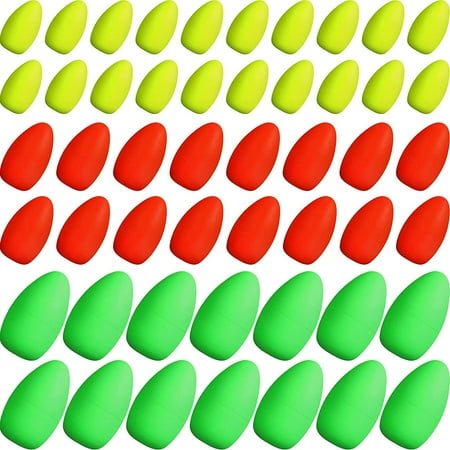 Lepai 60 Pieces Foam Floats Bullet Fishing Foam Snell Floats Fishing ...