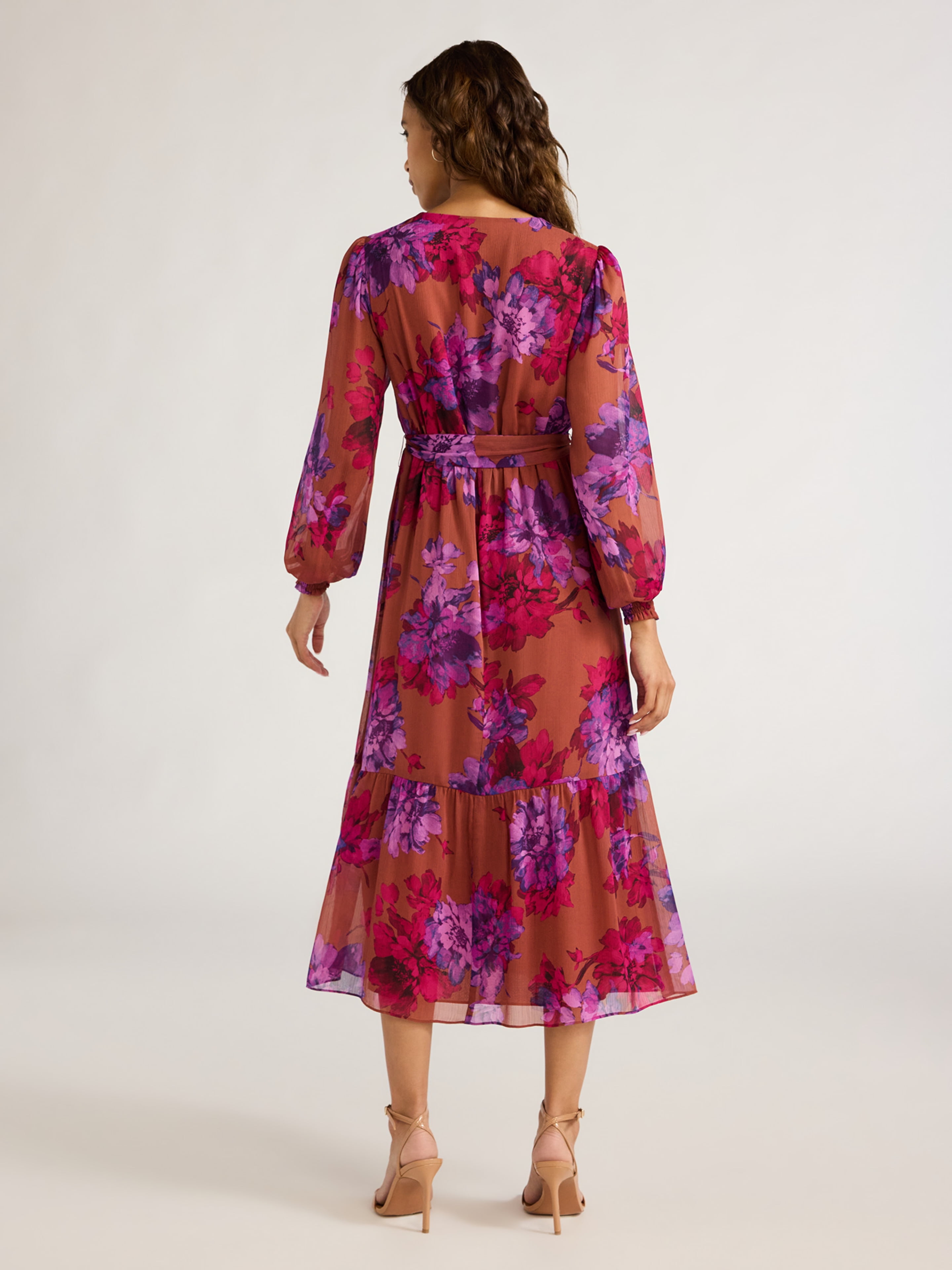 Sofia Jeans Women's Belted Cross Front Maxi Dress with Long Sofia Jeans Women's Belted Cross Front Maxi Dress with Long